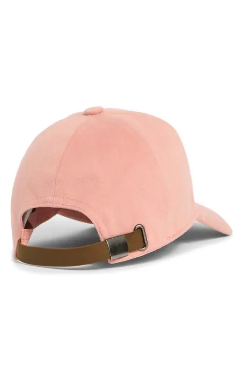 Nordstrom Brushed Cotton Baseball Cap - Salmon