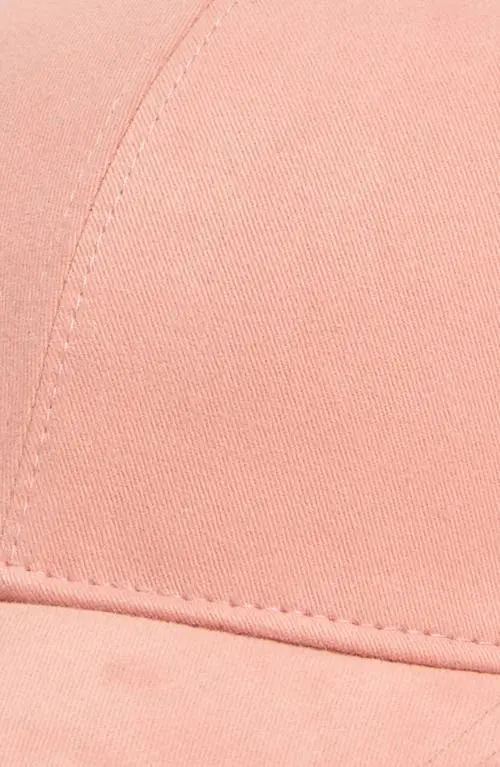 Nordstrom Brushed Cotton Baseball Cap - Salmon