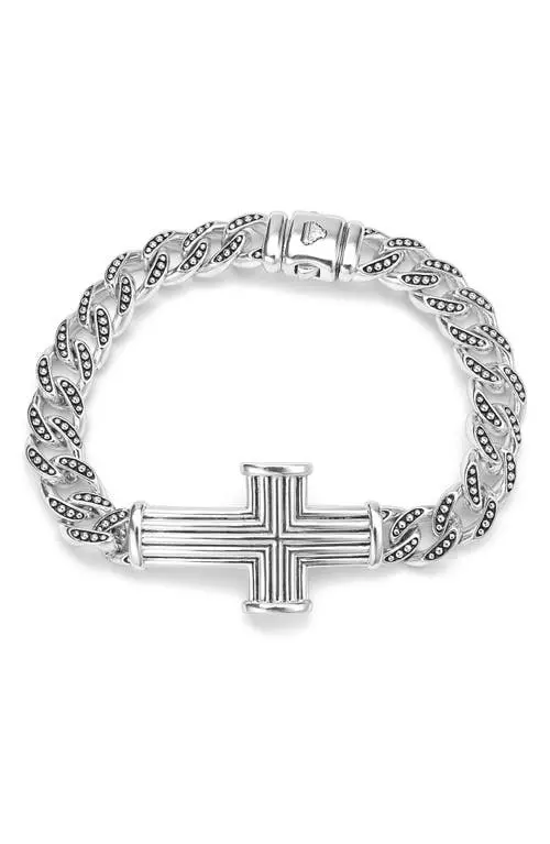 Lagos Anthem Cross Link Bracelet - Silver