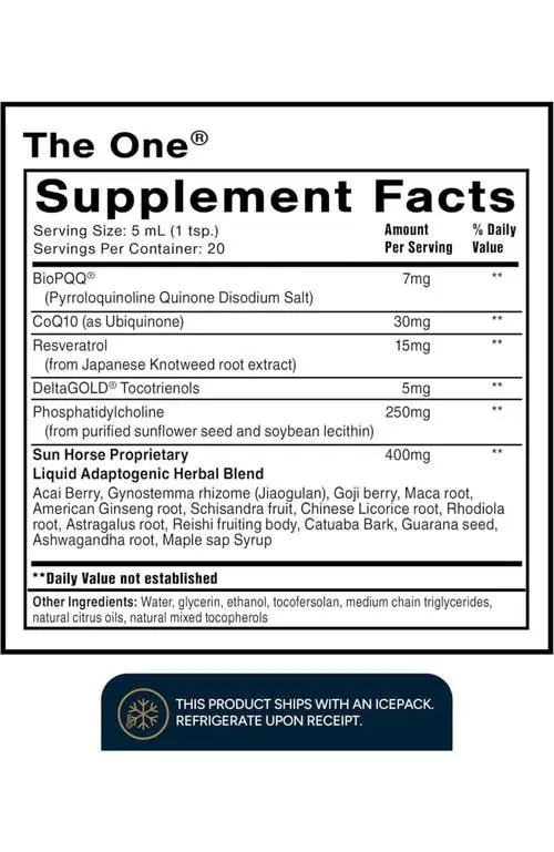 QUICKSILVER SCIENTIFIC The One Liquid Adaptogenic Supplement With Resveratrol And Coq10