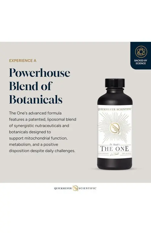 QUICKSILVER SCIENTIFIC The One Liquid Adaptogenic Supplement With Resveratrol And Coq10