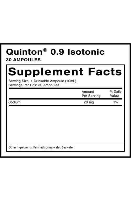 QUICKSILVER SCIENTIFIC Isotonic Solution Sea Water Mineral Electrolyte Liquid Supplement