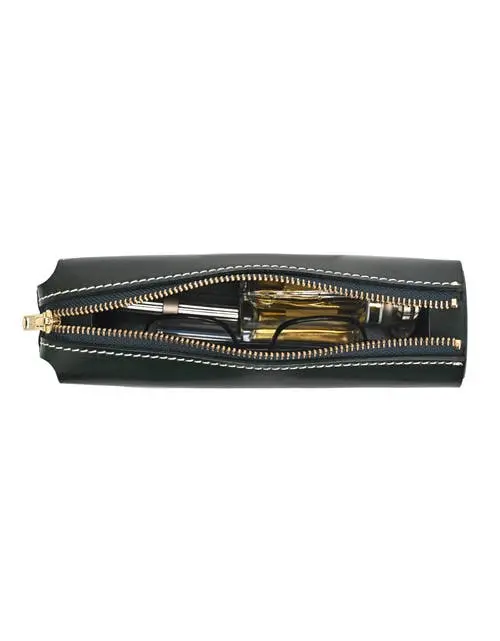OLD TREND Portable Leather Utility Box - Kale
