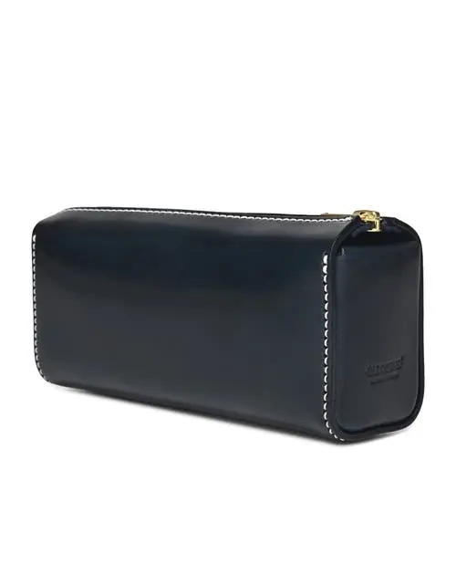 OLD TREND Portable Genuine Leather Utility Box - Navy
