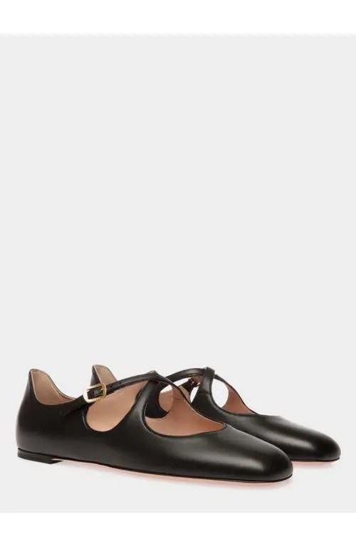 Bally Rina Flat In Lamb Leather