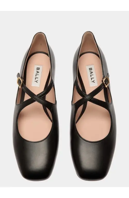 Bally Rina Flat In Lamb Leather