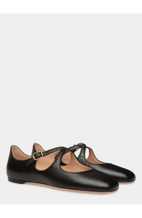 Bally Rina Flat In Lamb Nappa Leather