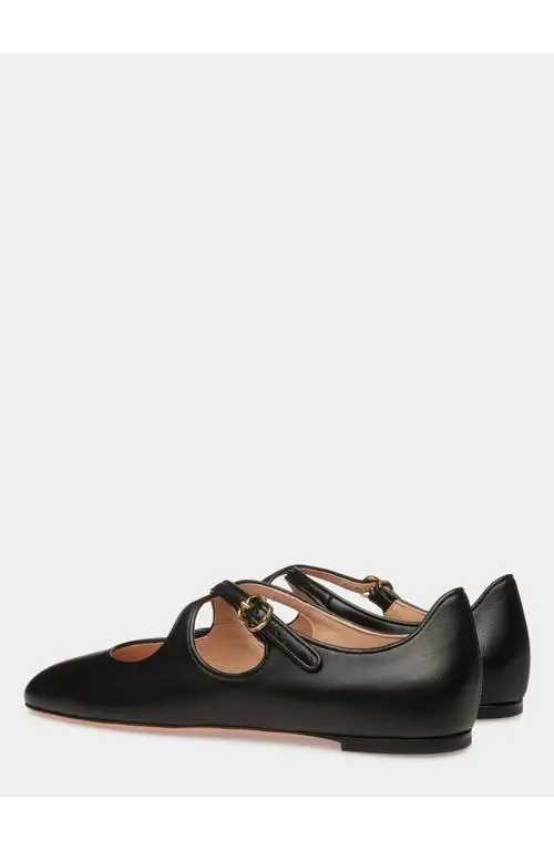Bally Rina Nappa Leather Ballerinas