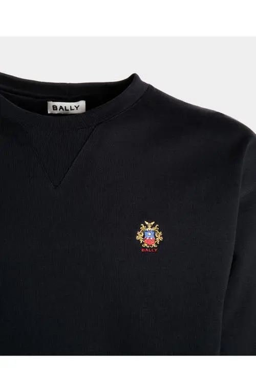 Bally Crewneck Sweatshirt With Crest Logo