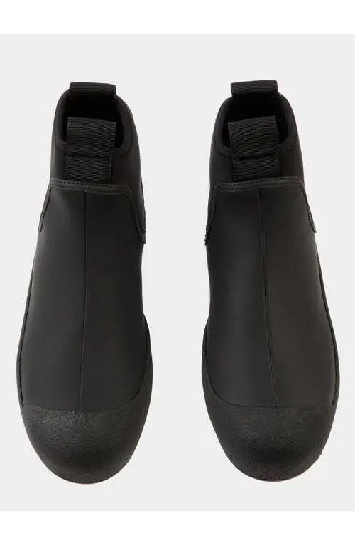 Bally Curling Bootie In Rubberized Leather