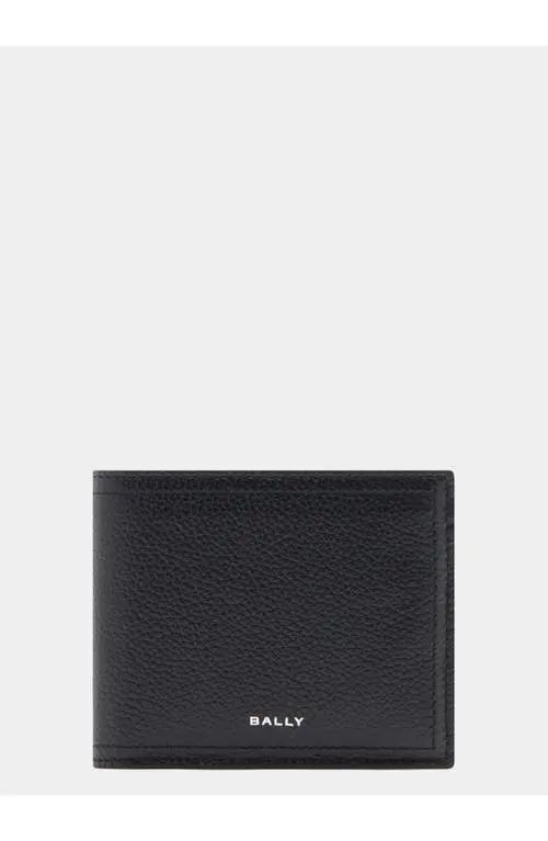 Bally Capitol Wallet In Leather - Black+palladio