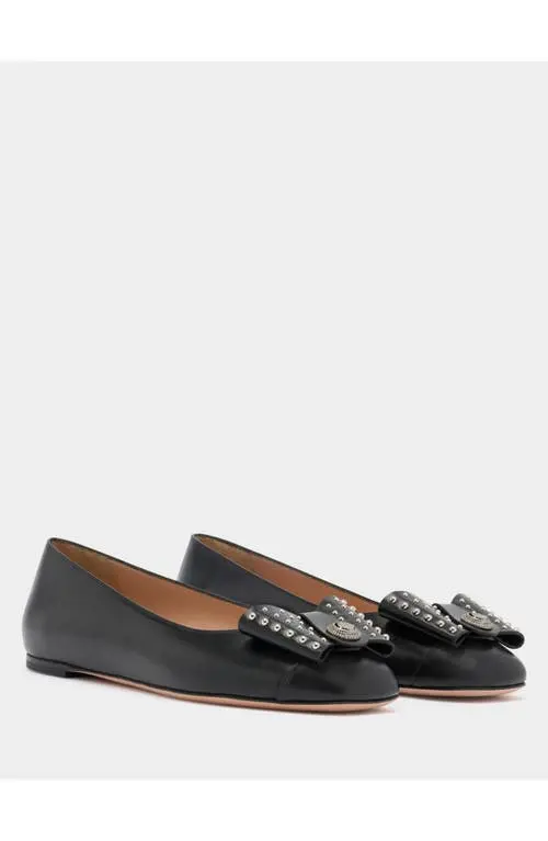 Bally B-bow Flat In Leather