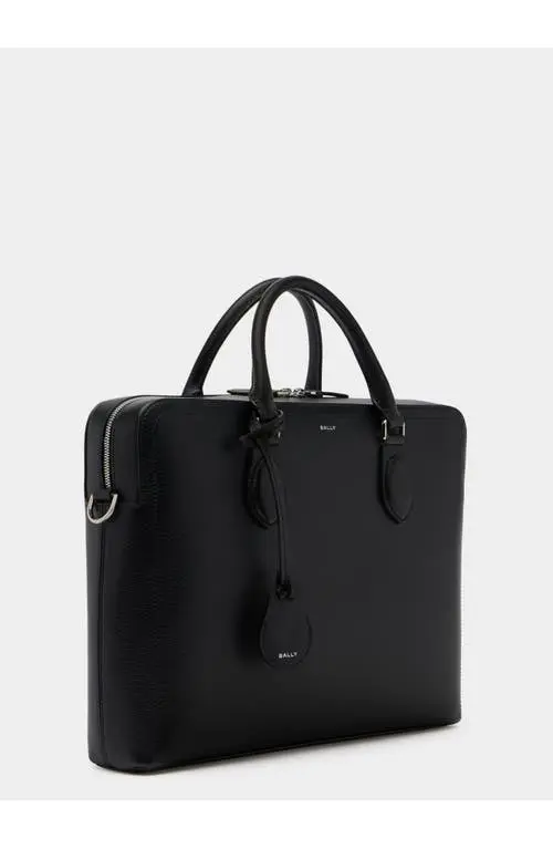 Bally Capitol Briefcase In Grained Leather