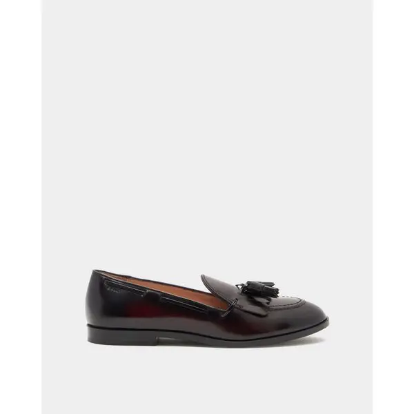 Bally Elite Loafer In Andorra Brushed Leather - Red