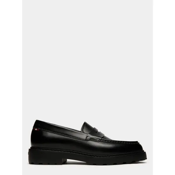 Bally Gusto Loafer In Calf Leather - Black