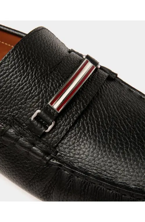 Bally Grained Leather Driver - Black