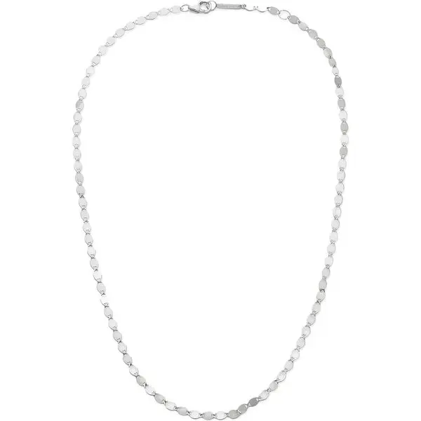 Lana Jewelry 14k Gold Nude Chain Choker Necklace - 14k White Gold