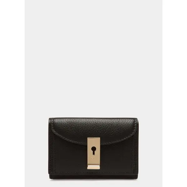 Bally Lock Me Wallet In Leather - Black