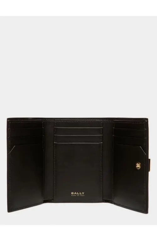 Bally Lock Me Wallet In Leather - Black