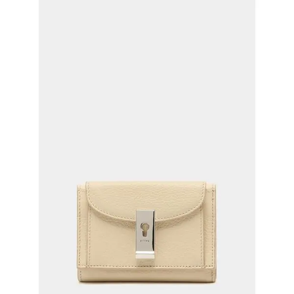 Bally Lock Me Wallet In Leather - Ginger 19+palladio
