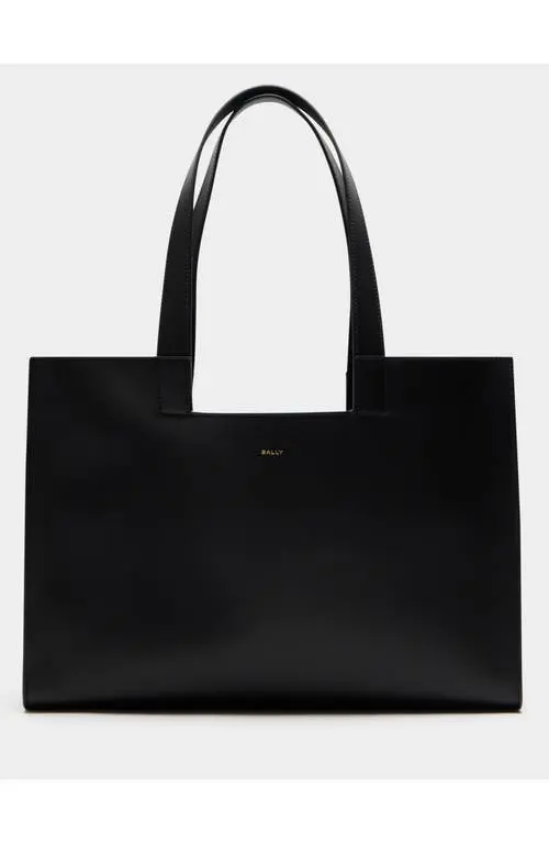 Bally Leather Tote Bag - Black