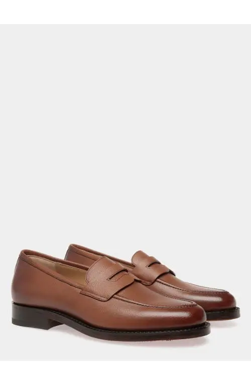 Bally Schoenen Loafer In Embossed Leather