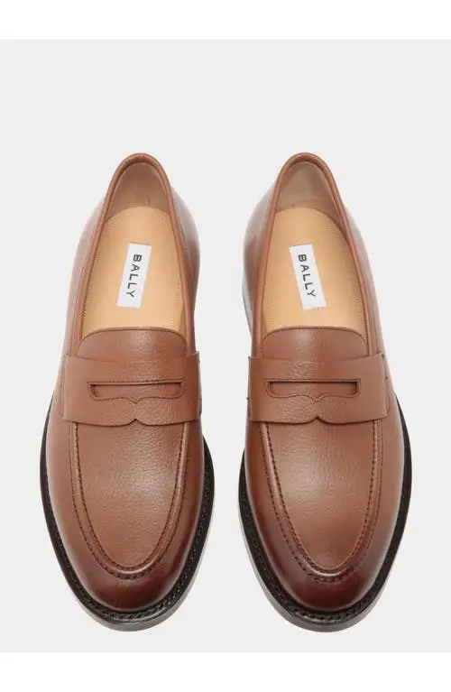 Bally Schoenen Loafer In Embossed Leather