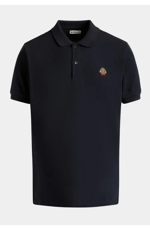 Bally Polo Shirt In Cotton - Blue