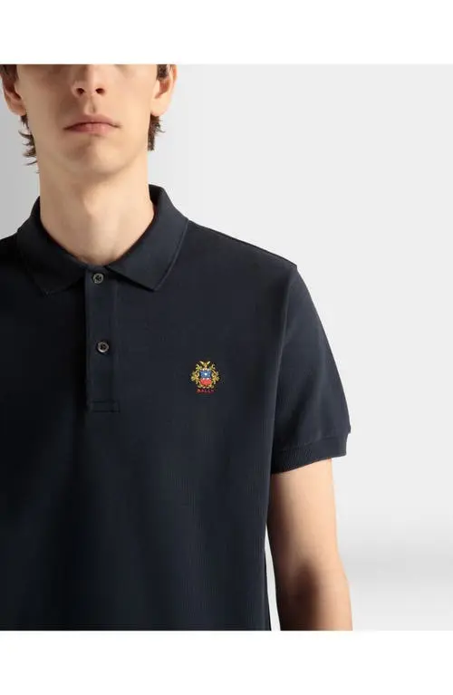 Bally Polo Shirt In Cotton - Blue