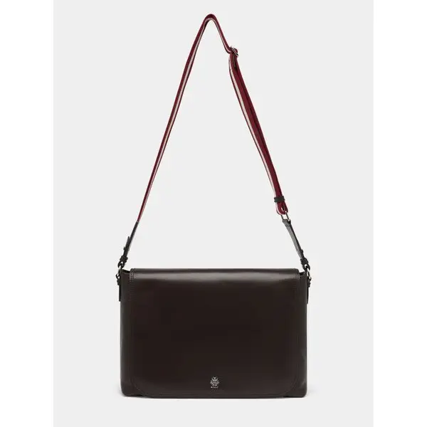 Bally Ray Messenger Bag In Bovine Leather - Brown