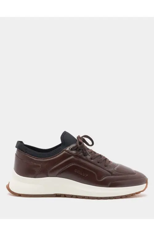 Bally Leather Outline Sneaker - Brown