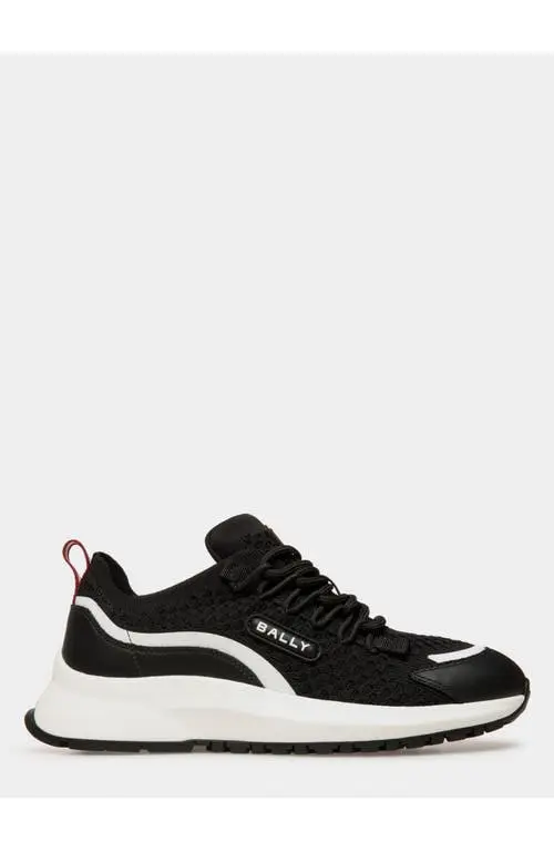 Bally Outline Knit Sneakers - Black