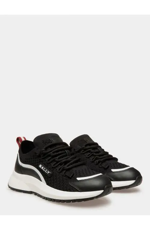 Bally Outline Knit Sneakers - Black