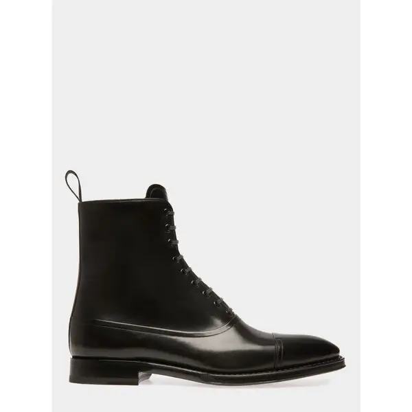 Bally Scribe Booties In Calf Leather - Black