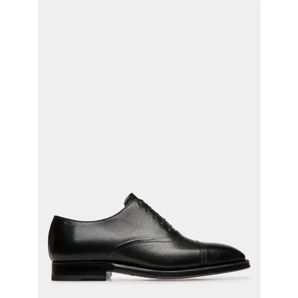 Bally Scribe Oxford In Grained Leather - Black