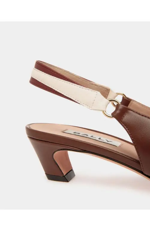 Bally Sylt Slingback Pump In Nappa Leather