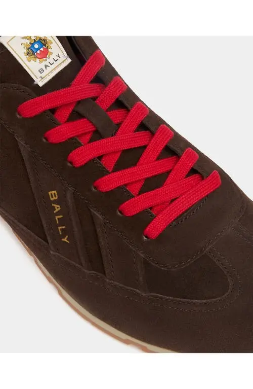 Bally Quarry Sneaker In Suede - Ebano 21