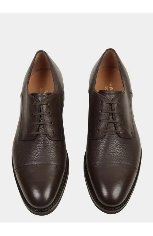 Bally Scribe Un Derby In Deer Leather - Ebano 21