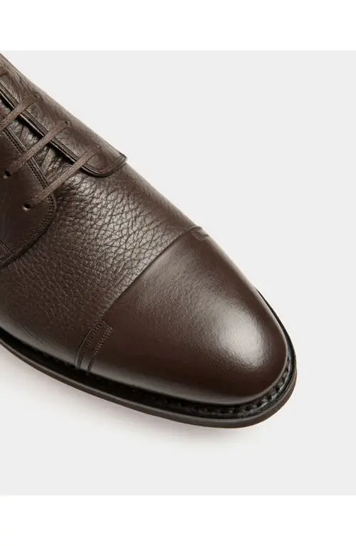 Bally Scribe Un Derby In Deer Leather - Ebano 21