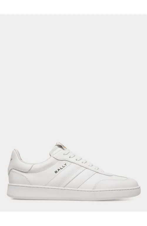 Bally Retro Crest Leather Sneaker - White