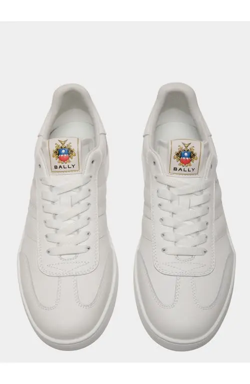 Bally Retro Crest Leather Sneaker - White