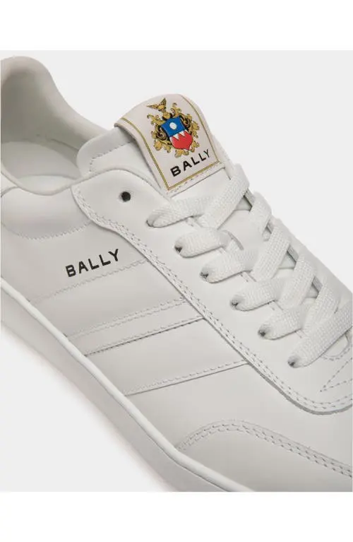 Bally Retro Crest Leather Sneaker - White