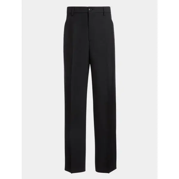 Bally Pants In A Melange Wool Blend - Black