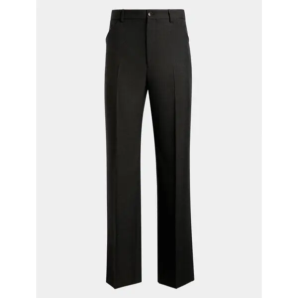 Bally Pants In A Melange Wool Blend - Gray