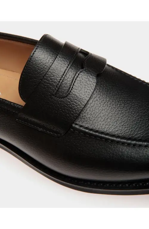 Bally Schoenen Embossed Leather Penny Loafer - Black