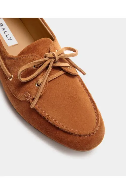Bally Plume Moccasin In Suede
