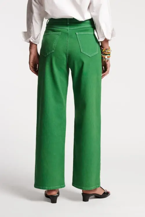 FRANCES VALENTINE Ace Wide Leg Jean - Treetop