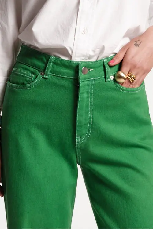 FRANCES VALENTINE Ace Wide Leg Jean - Treetop