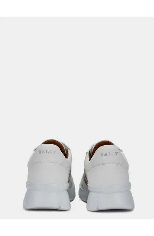 Bally Sneaker In Rubber-coated Leather - White