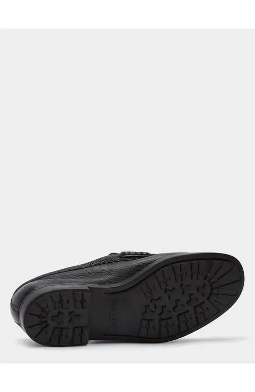 Bally Grained Leather Moccasin